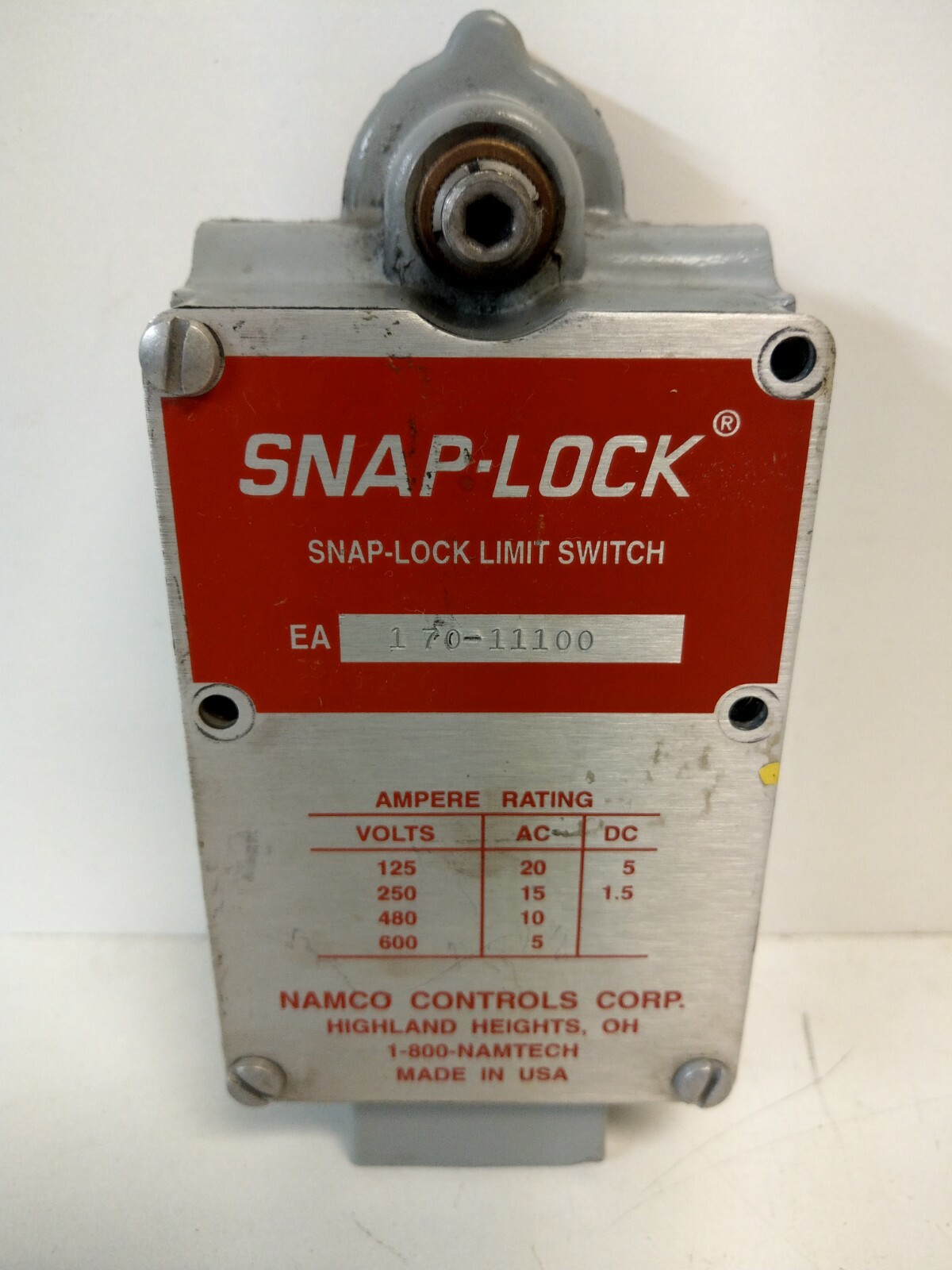 GOOD USED! NAMCO SNAP-LOCK LIMIT SWITCH 170-11100 | eBay