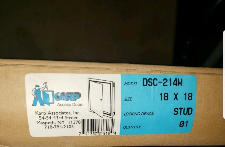 Karp DSC-214M gray metal flush universal access door 18" X 18" 18 inch square | eBay