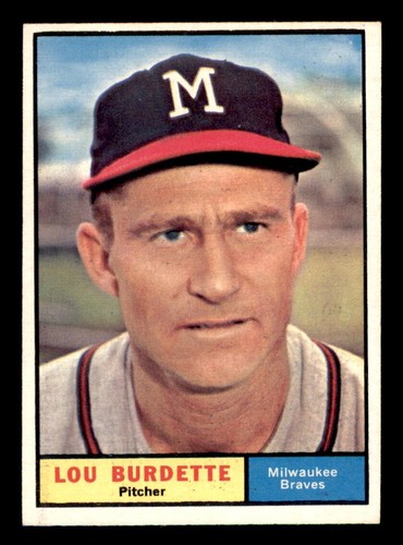 1961 Topps Baseball #320 Lew Burdette EX/MT *e2 | eBay