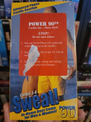 Sweat! Cardio 3-4 Power 90 VHS Factory Sealed | eBay