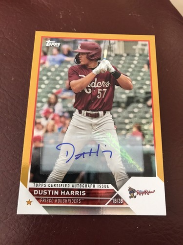 2023 Topps Pro Debut - Dustin Harris - #PD-194 Chrome Refractor Auto ...