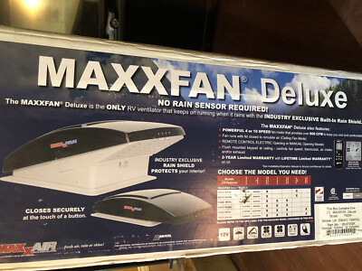 MaxxAir Ventilation Solutions Delux Maxxfan Remote Black Lid 00-07500K ...