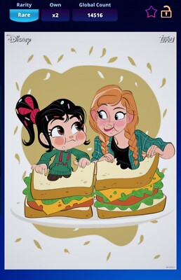 Topps Disney Collect Digital 2021 Comfy Squad ANNA VANELLOPE Rare | eBay