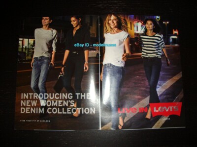 LEVI'S 2-Page Magazine PRINT AD Fall 2015 KARMEN PEDARU Rose Smith ...