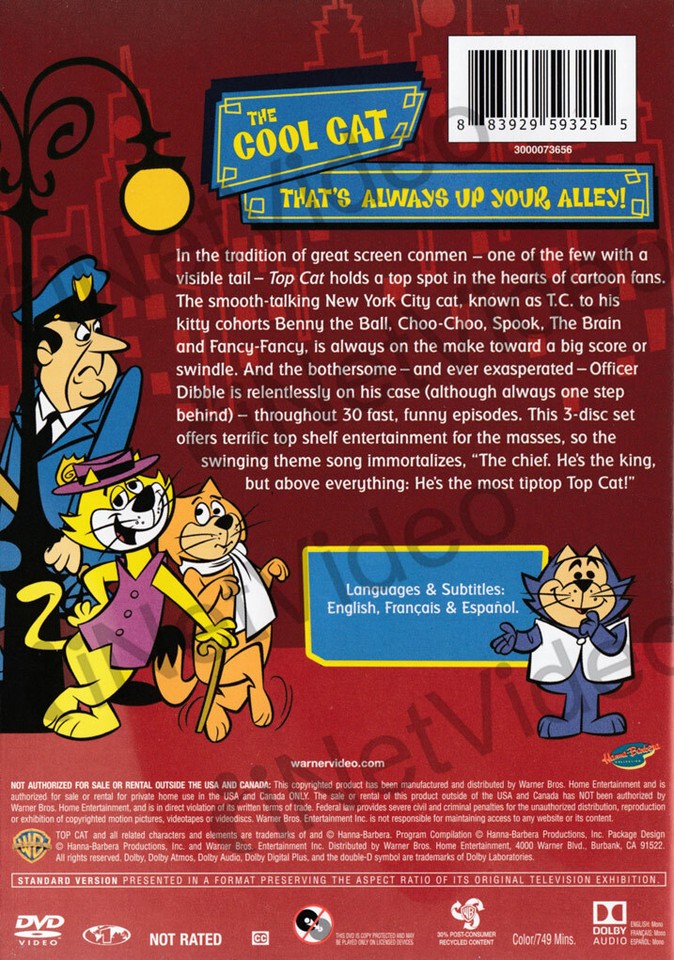 Top Cat (The Complete Series) (Keepcase) New DVD 883929593255 | eBay