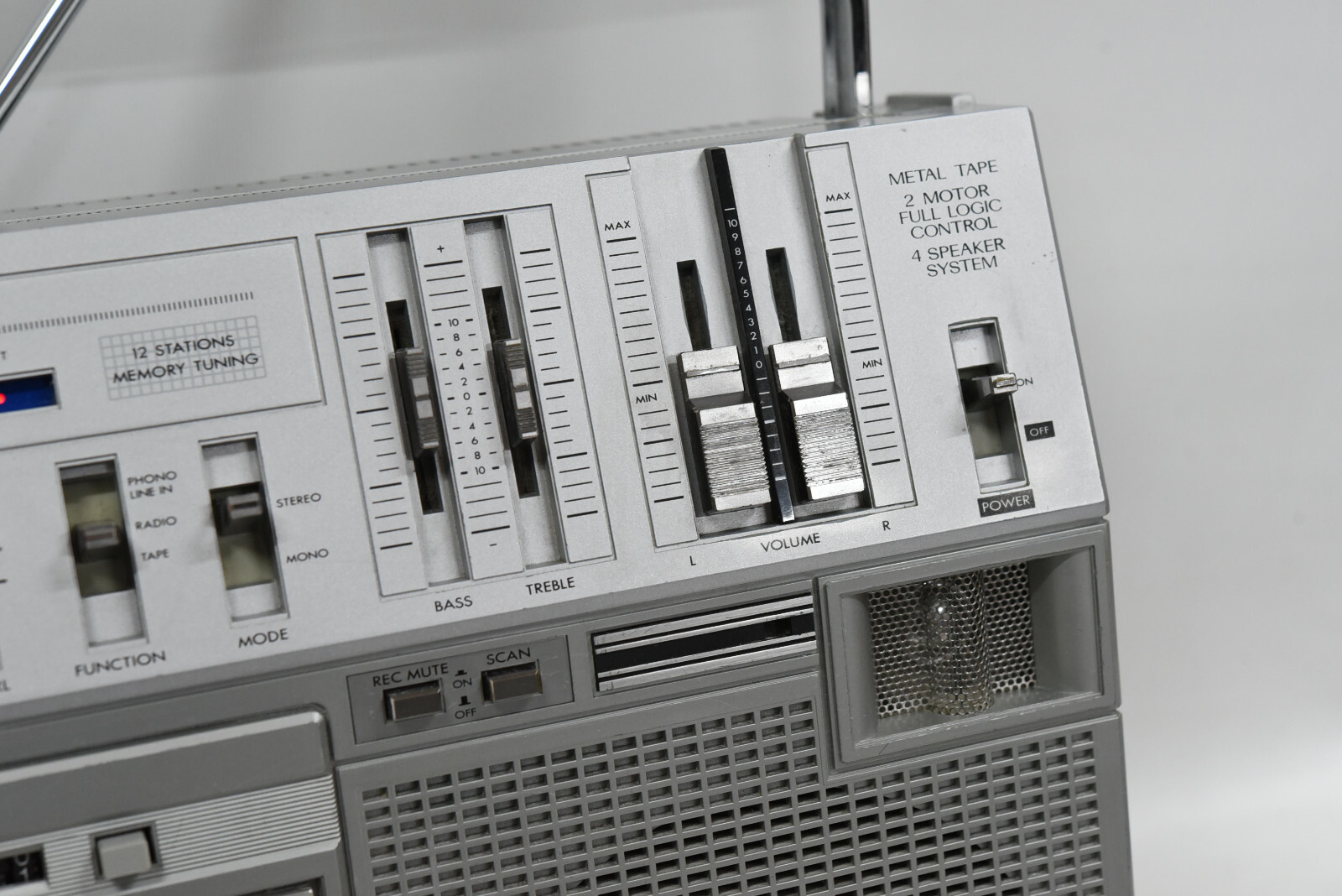 JVC RC-M80RH BOOMBOX GHETTOBLASTER Portable Stereo - Phone Input - RC ...