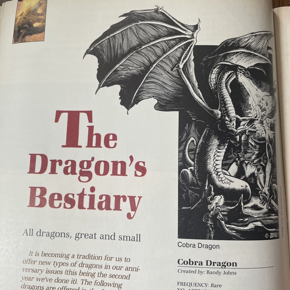 Dragon Magazine Issue #146 with Poster Insert Buck Rogers AD&D TSR RPG ...