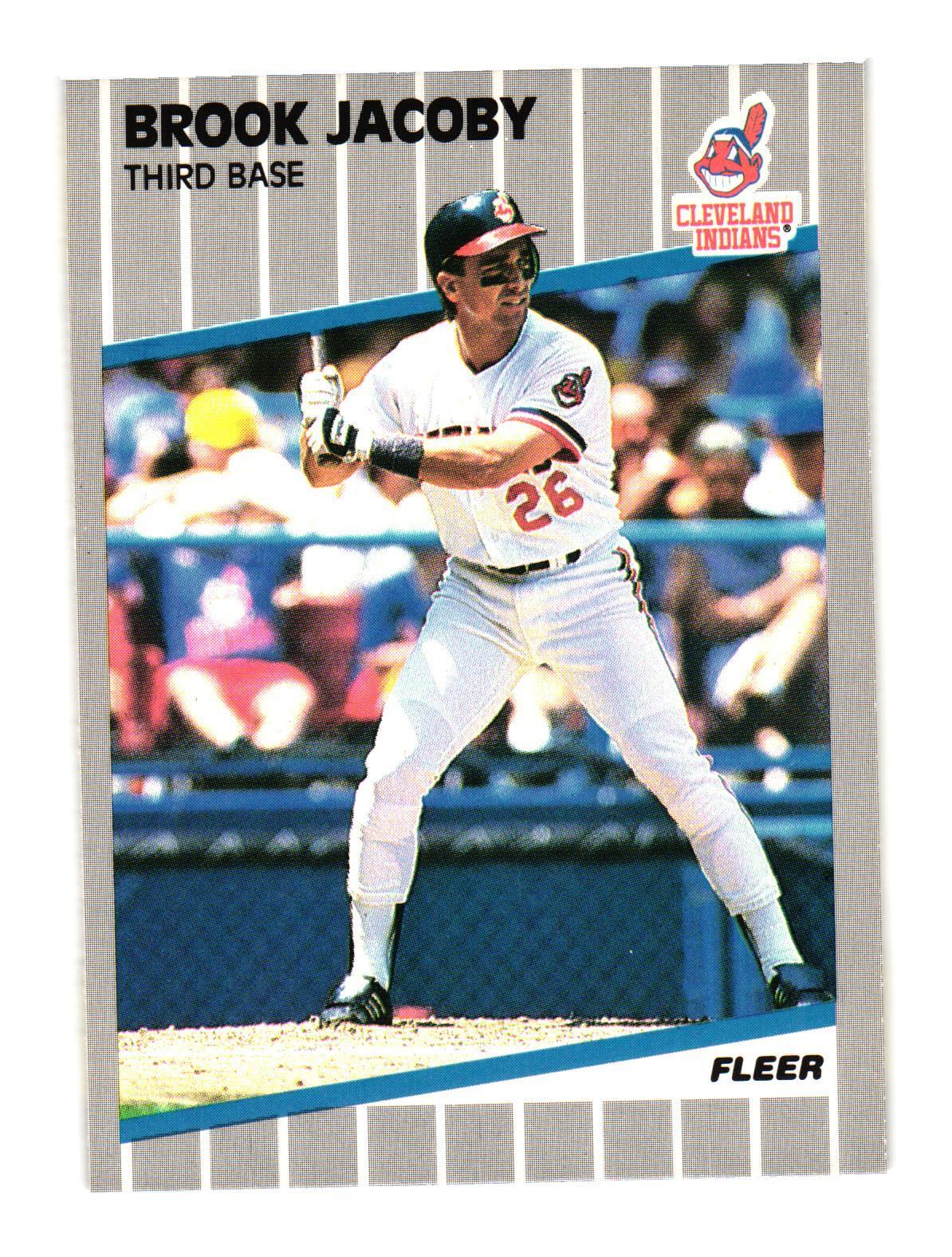 1989 Fleer #408 Brook Jacoby Cleveland Indians | eBay