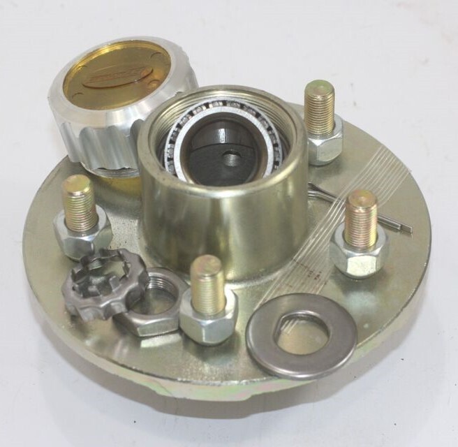 EZ Loader Boat Trailer Oil Bath Wheel 5 Lug Hub Kit Tapered Spindle 300 ...