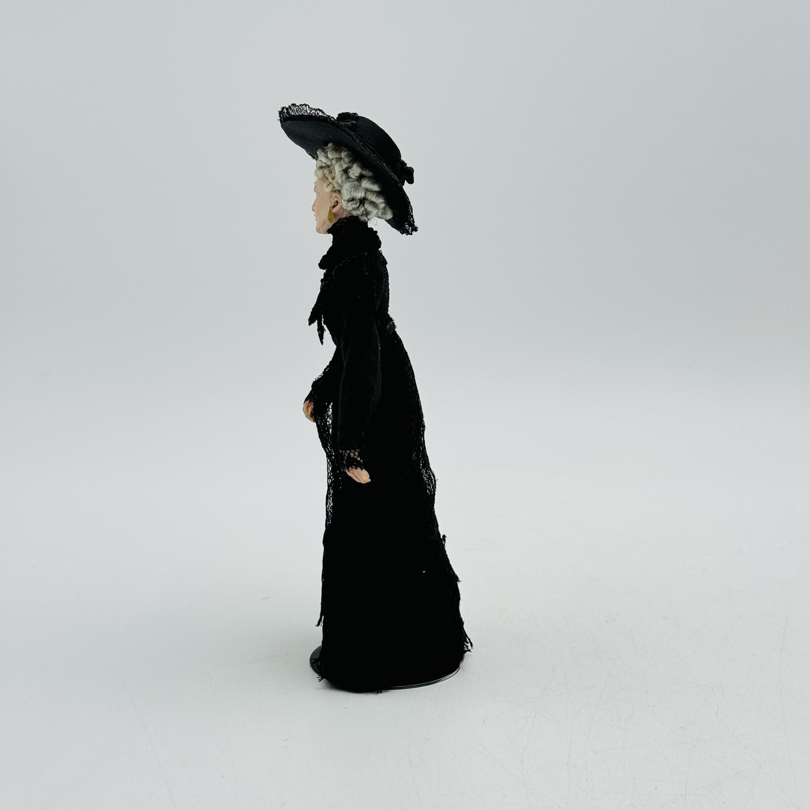 Artisan MARCIA BACKSTROM Mourning Lady Doll '95 Dollhouse Miniature ...
