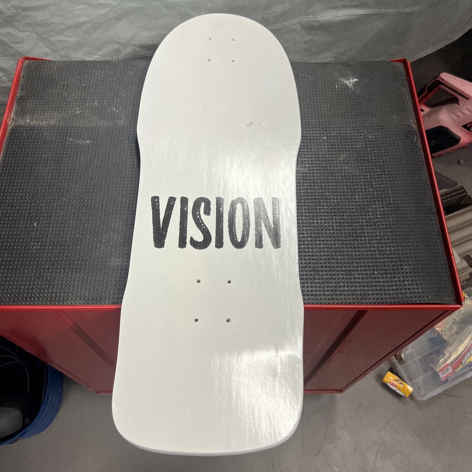 Vision Skateboard Deck Original White/Black 10" x 30" Old School | eBay