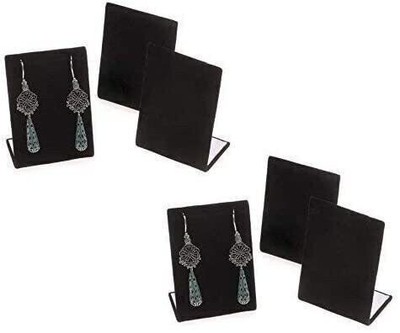 12-Pack Black Velvet Pendant Chain Necklace Display Stand 3.5" Tall ...