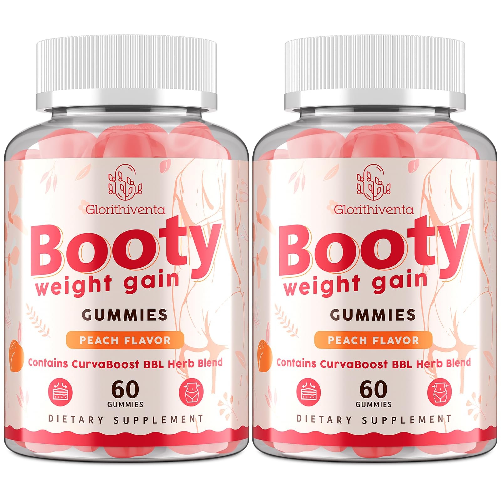 Booty Gummies for Women BBL Gummies Contains CurvaBoost BBL Herb Blend & Crea... | eBay
