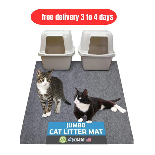 Jumbo Cat Litter Mat 44x29" Waterproof Washable Trimmable Soft Paws NEW ...