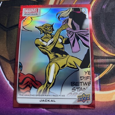 2023 Upper Deck Marvel Platinum #131 Jackal Red Rainbow Parallel Card ...