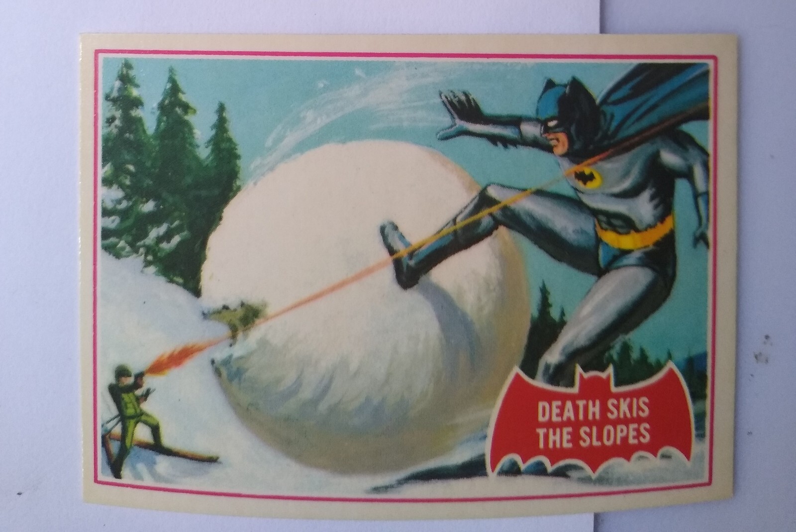 1966 89 Reissue Topps Red Bat Death Skis the Slopes MINT high Grade ...