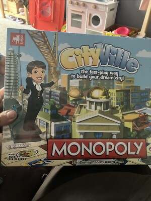 New - Hasbro CityVille - Monopoly Game - Ages 8+ | 2-4 players. S49 | eBay
