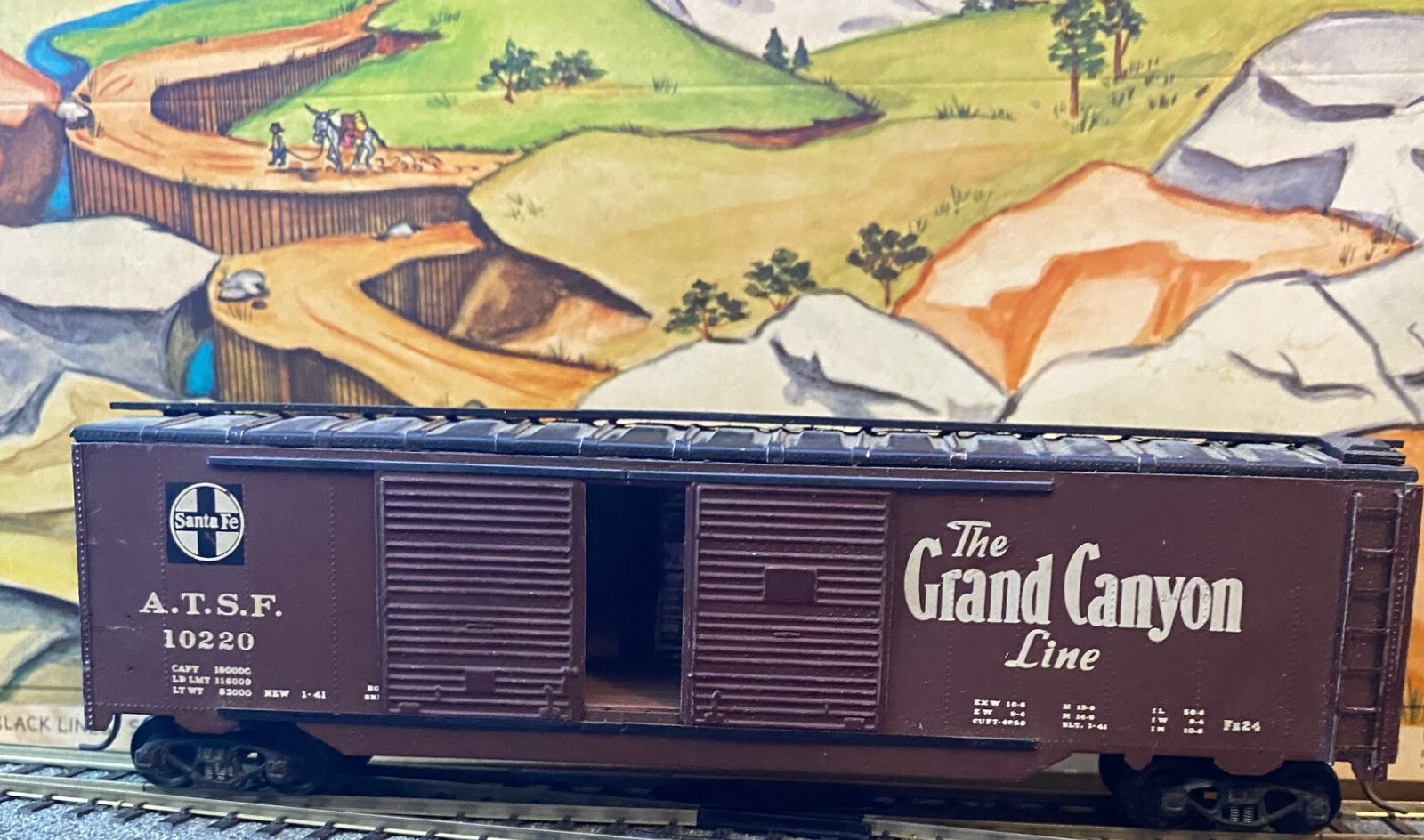 Athearn Ho Scale - 50' DD Boxcar The Grand Canyon Line A.T.S.F. 10220 ...