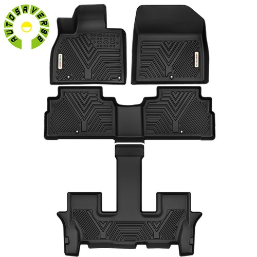 3D Mold Car Floor Mats Liners For 2020-2025 Kia Telluride TPE Rubber ...