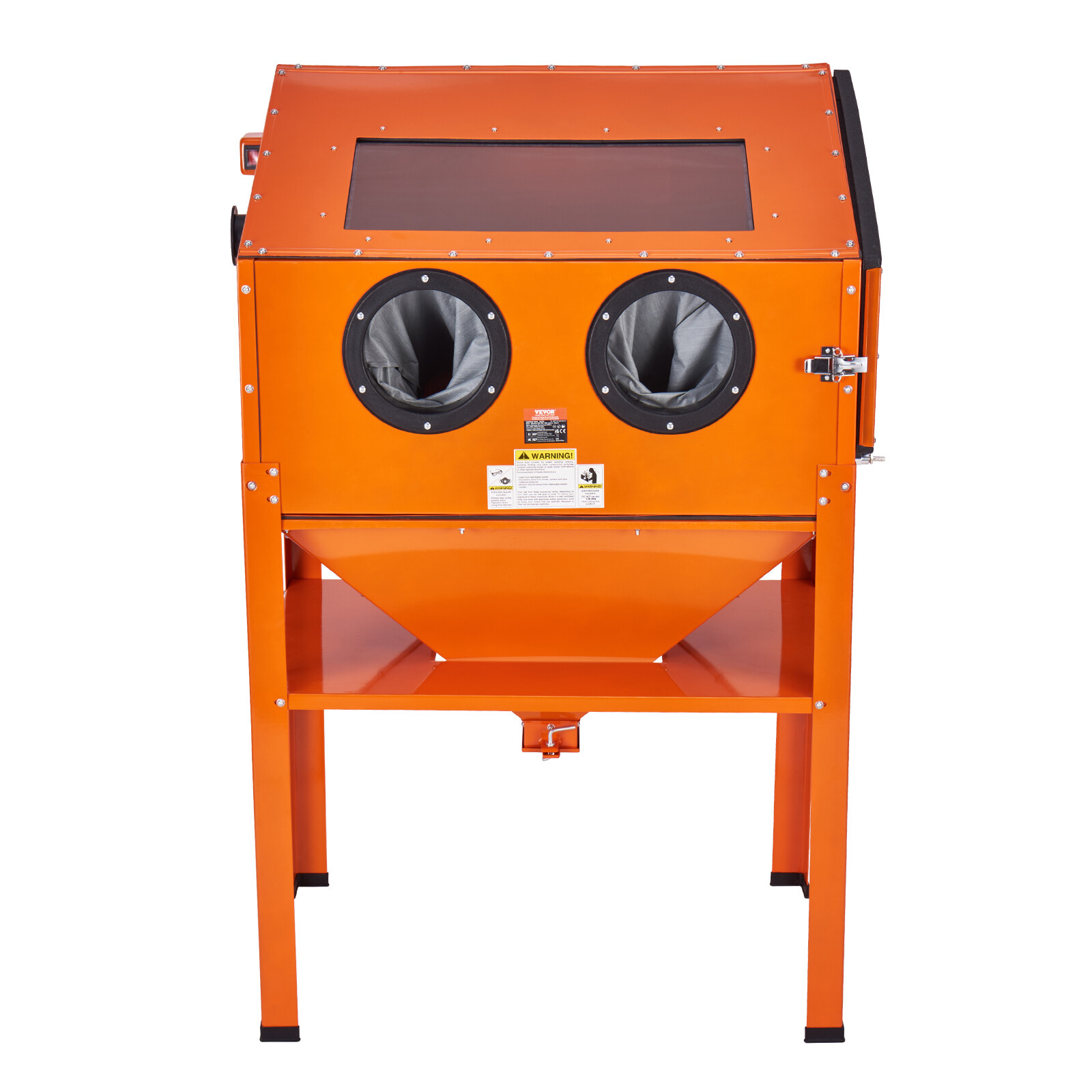 VEVOR 60 Gallon Sand Blasting Cabinet with Stand with Blasting Gun & 4 ...