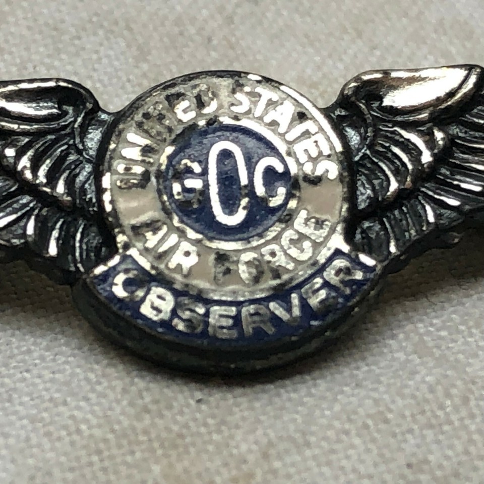 Vintage United States Air Force Observer Winged Pin | eBay