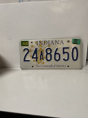 Old License Plate Indiana Crossroads of America, 2002 | eBay
