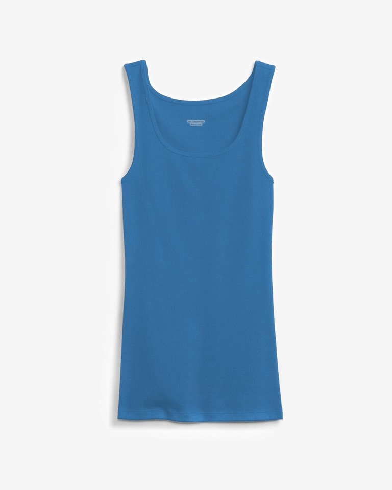 3-12Pcs Women Basic Round Neck Ribbed Tank Top 100% Cotton Sleeveless ...