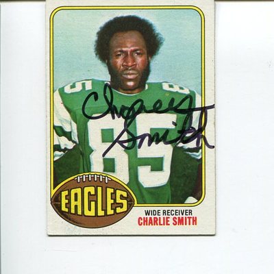Charlie Smith Philadelphia Eagles Grambling State Signed Autograph ...