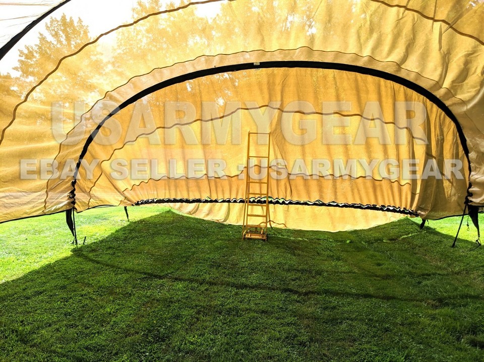 Army HDT Base X Shade Fly Solar Barrier Party Tent Car Port Yard Cover ...