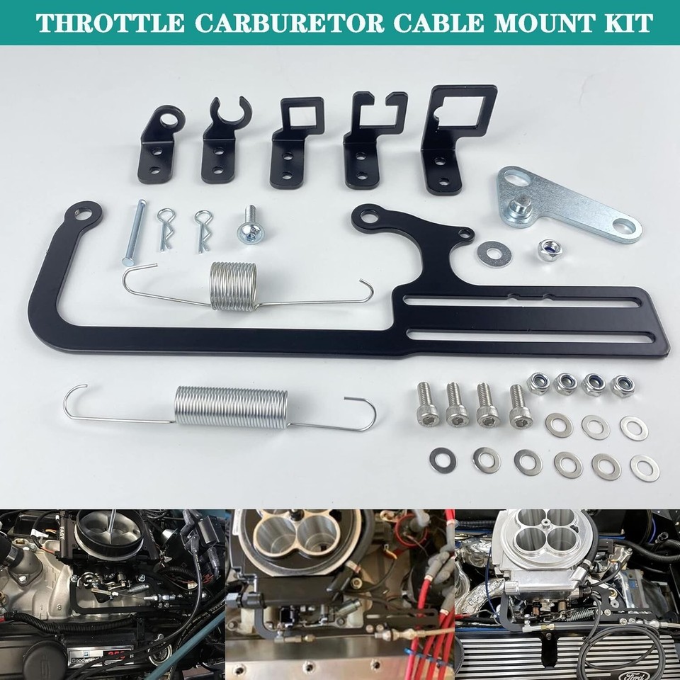 Adjustable Carburetor Throttle Cable Mount Bracket for GM 700R4 TV ...