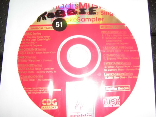 Priddis Music Performance Music for Singers Karaoke Sampler CDG | eBay