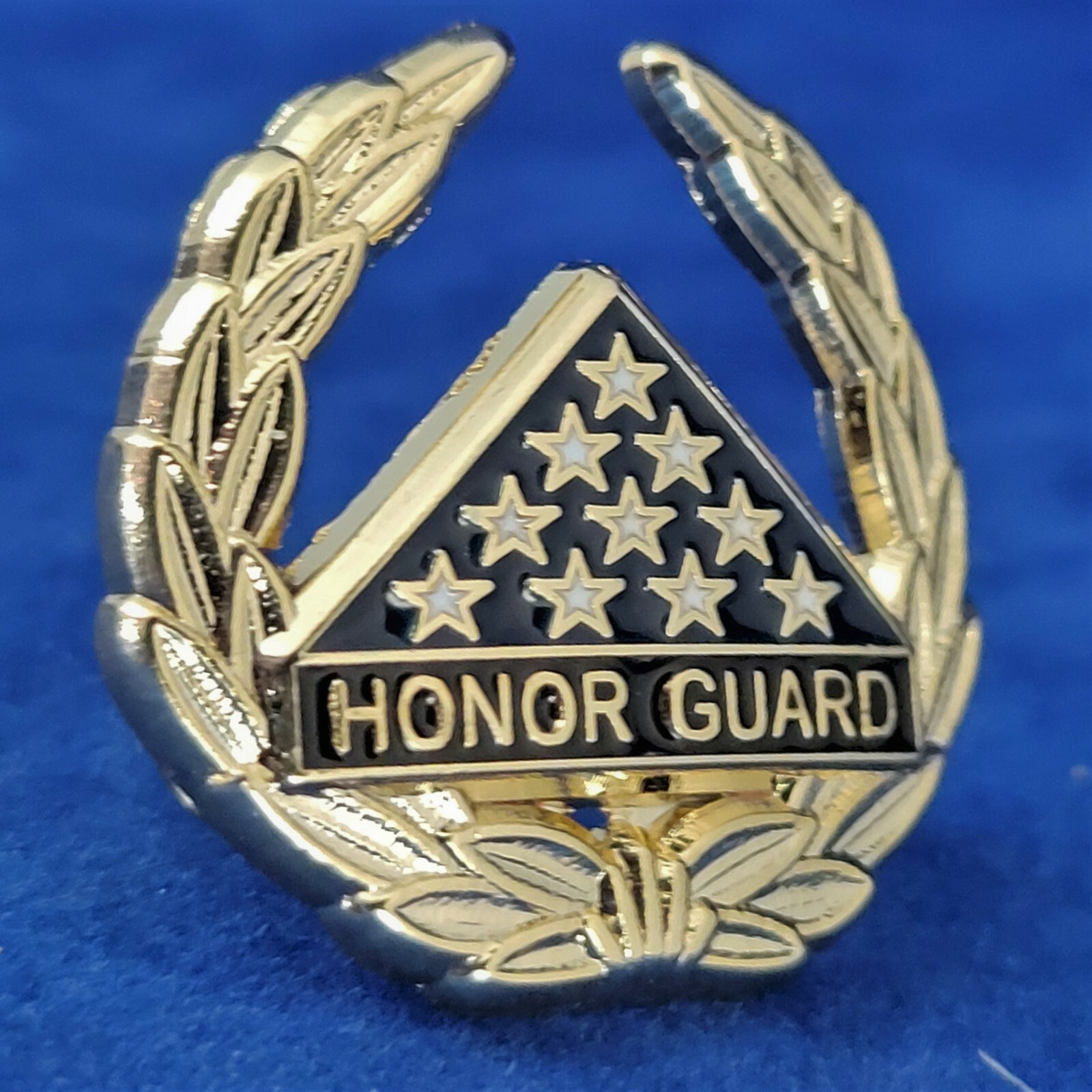 LEAF HONOR GUARD PIN, Item #132: Gold color plated finish, 7/8" size | eBay