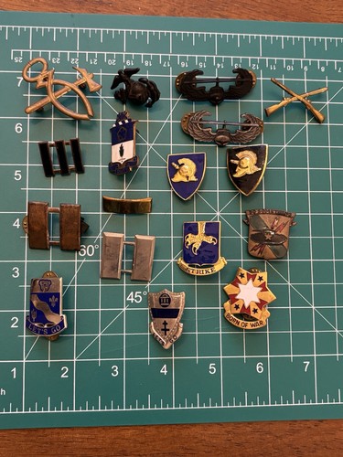 Vintage Distinctive Unit Insignia DUI And Other Lot Military Pins | eBay