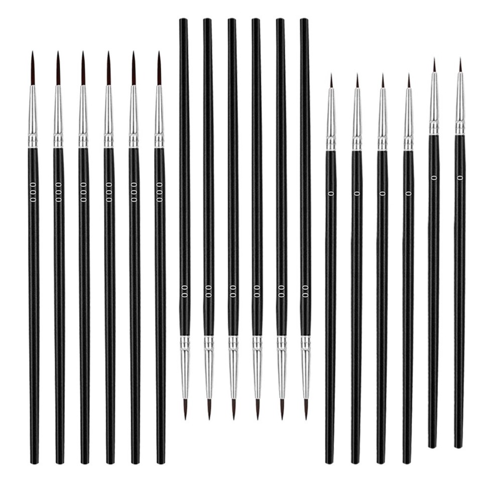 30Pcs Detail Paint Brush Miniature Brushes for Artists and Beginners ...
