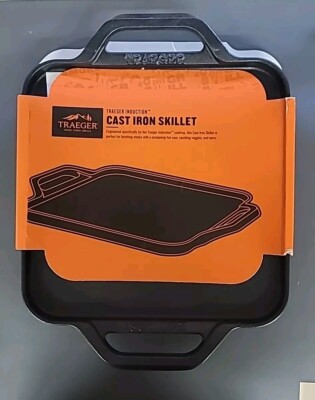 Original Traeger Induction 15" x 11.5" Cast Iron Skillet BAC620 | eBay
