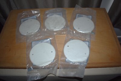 Arlington CP40, 4.75"" Diameter, White, Plastic, Round Ceiling Box ...