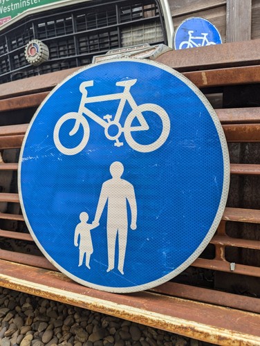 Genuine TFL Transport For London Street Sign Road Bike Cycle Walking ...