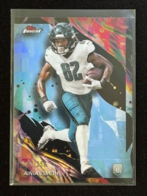 2024 Topps Finest - Uncommon Sky Blue Refractor /250 #199 Ainias Smith ...