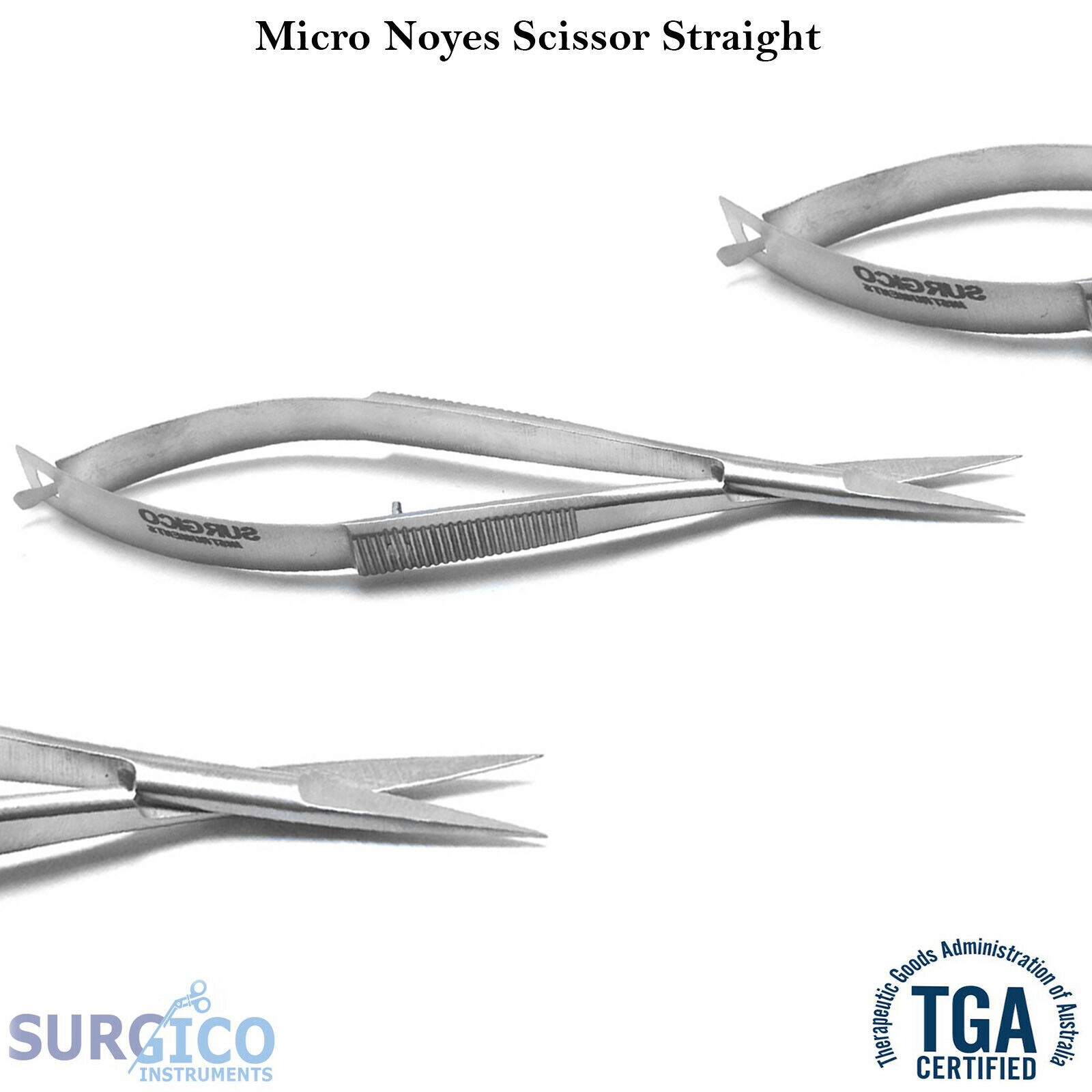Ophthalmic Dissecting Micro Surgical Noyes Spring Action Scissor ...