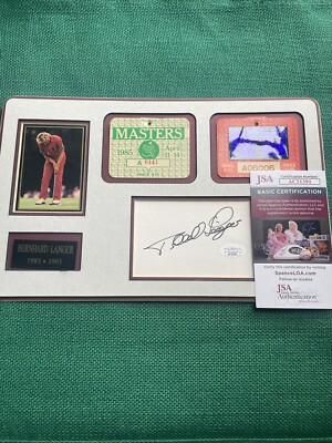 1985 & 1993 Masters Badges Bernard LANGER Augusta National | eBay