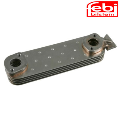 Oil radiator (number of ribs: 5) fits: MERCEDES LK/LN2, MK, NG, O 301 ...