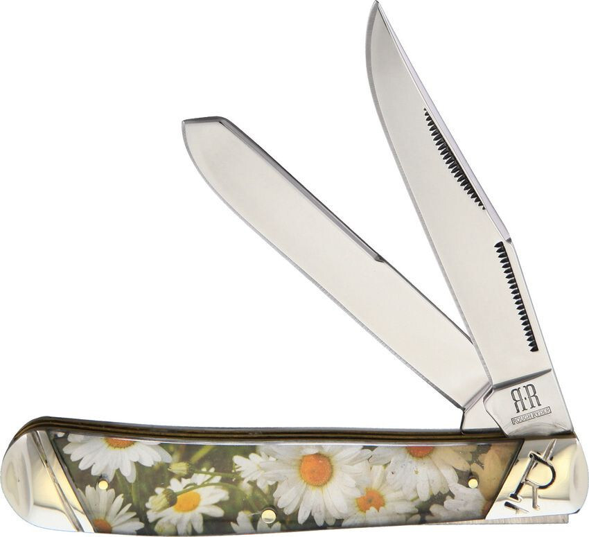 Rough Ryder Daisy Trapper Flower Artwork Folding Pocketknife RR2098 | eBay