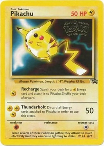 Pikachu - 4 - Pokemon Wizards Black Star Promo Card WB HP | eBay