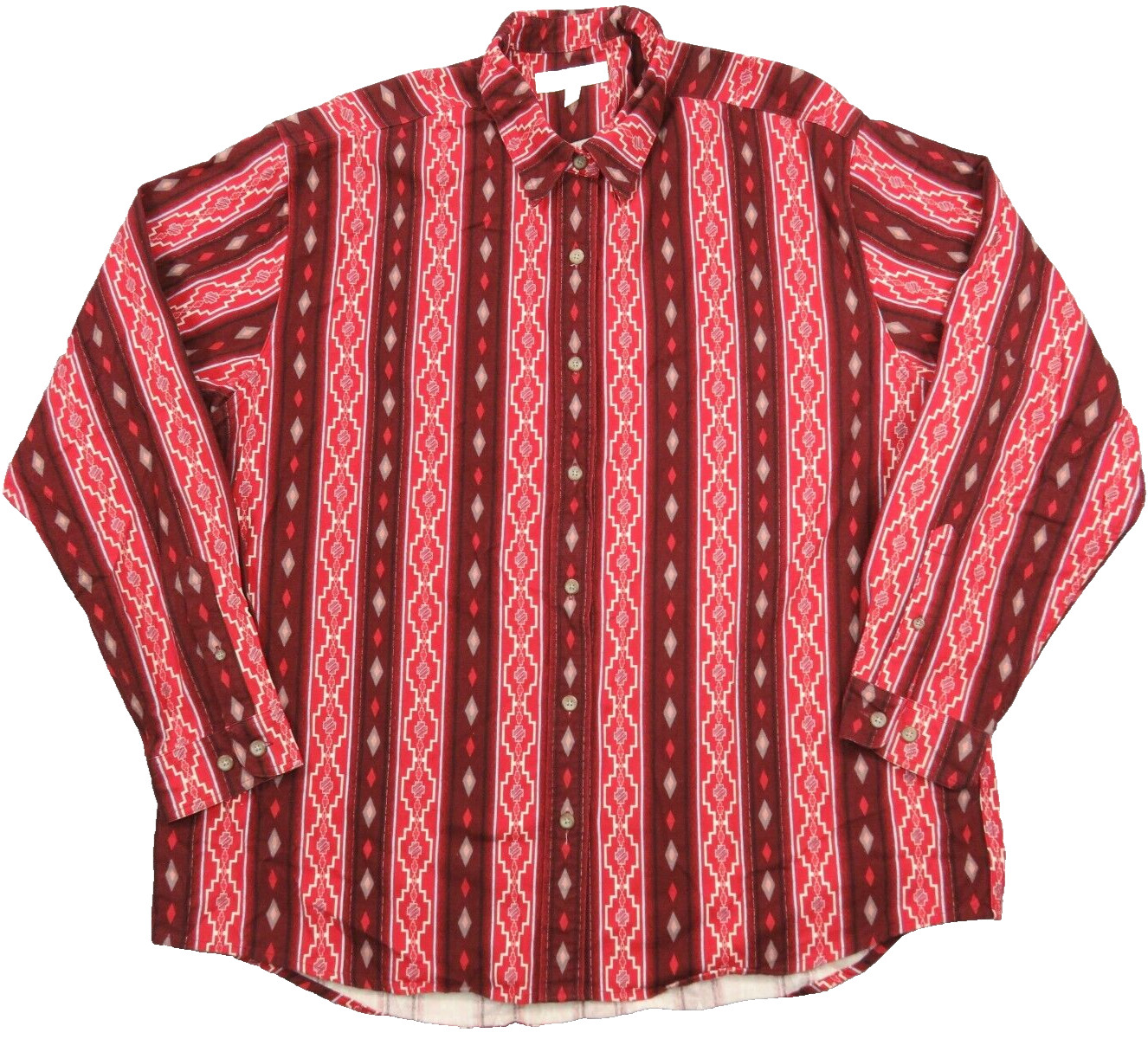 Vintage Cabelas Aztec Navajo Print Cowboy Western Shi… - Gem