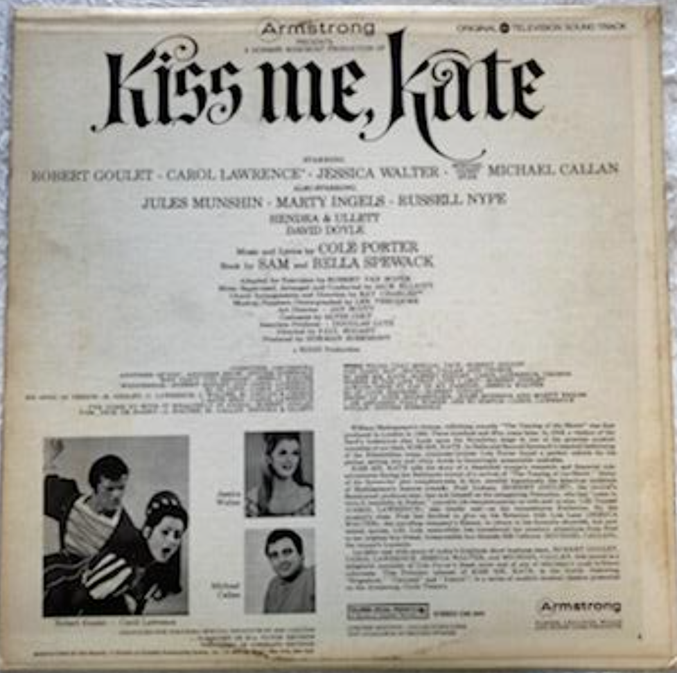 Kiss Me Kate, Cole Porter, 33 rpm record, album, Musical, soundtrack | eBay