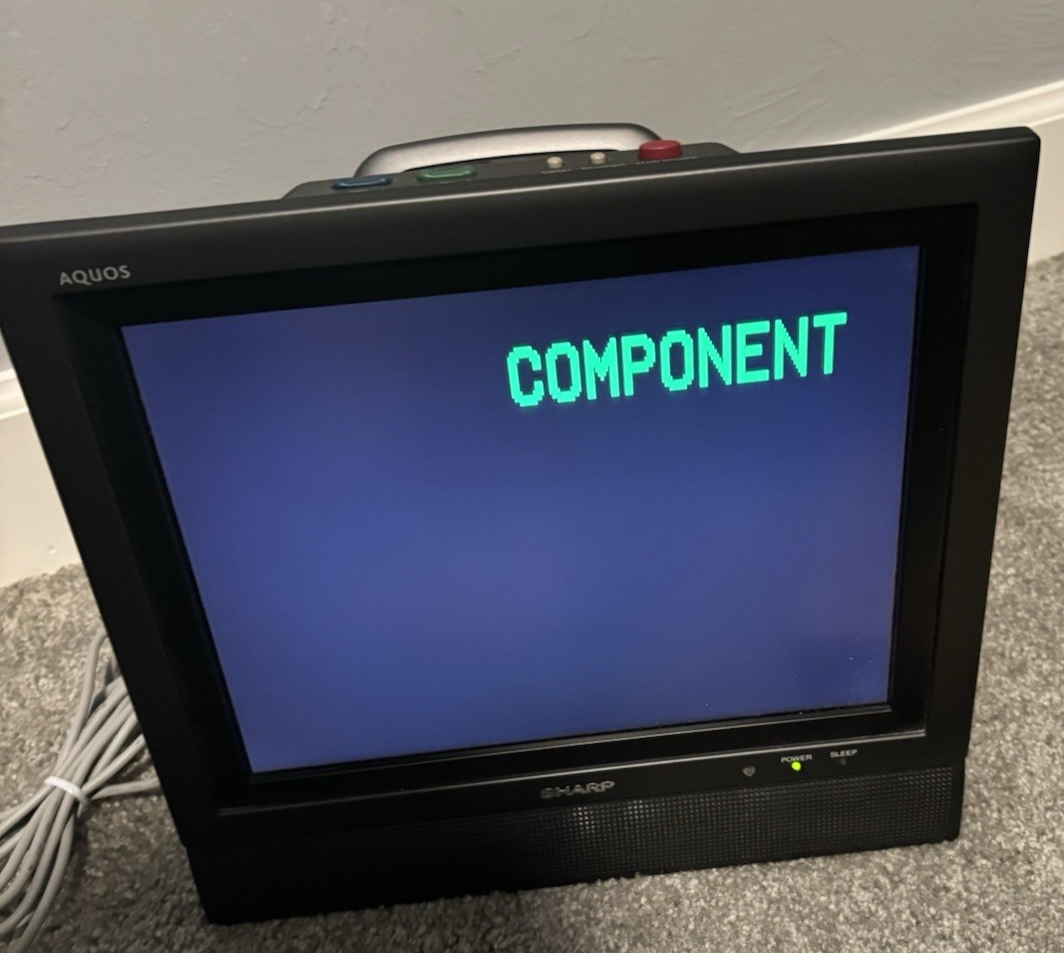 RARE Sharp Aquos LC-13E1UB” Liquid Crystal Television Gaming W/ Box ...