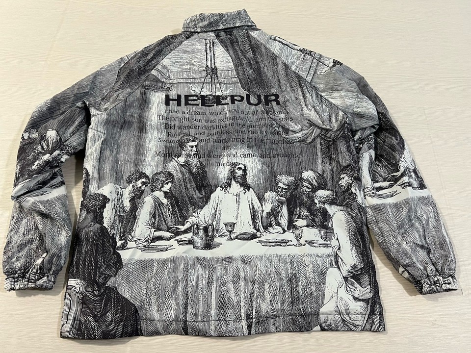 Hellpur Windbreaker Jacket Men’s Jesus The Last Supper All Over Print ...