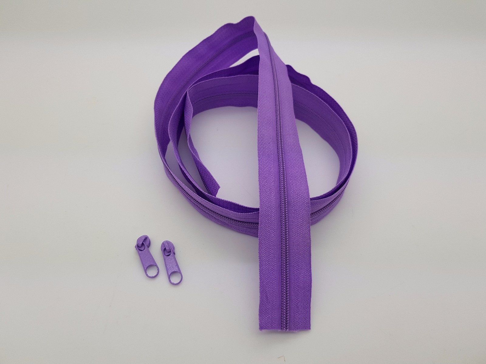 5 Meters Continuous Zip & 10 Sliders Spiral No.3 Choice of 42 Colours ...