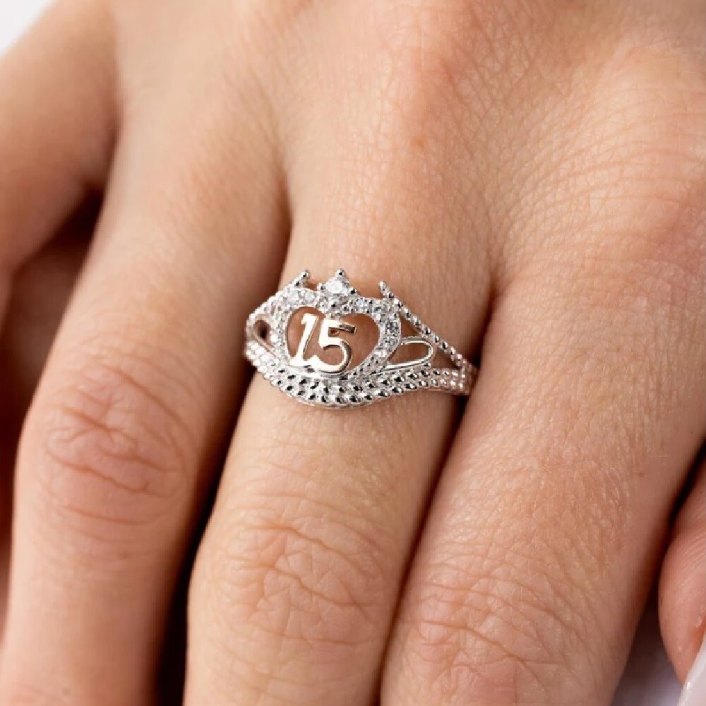 Silver Quinceanera Rings