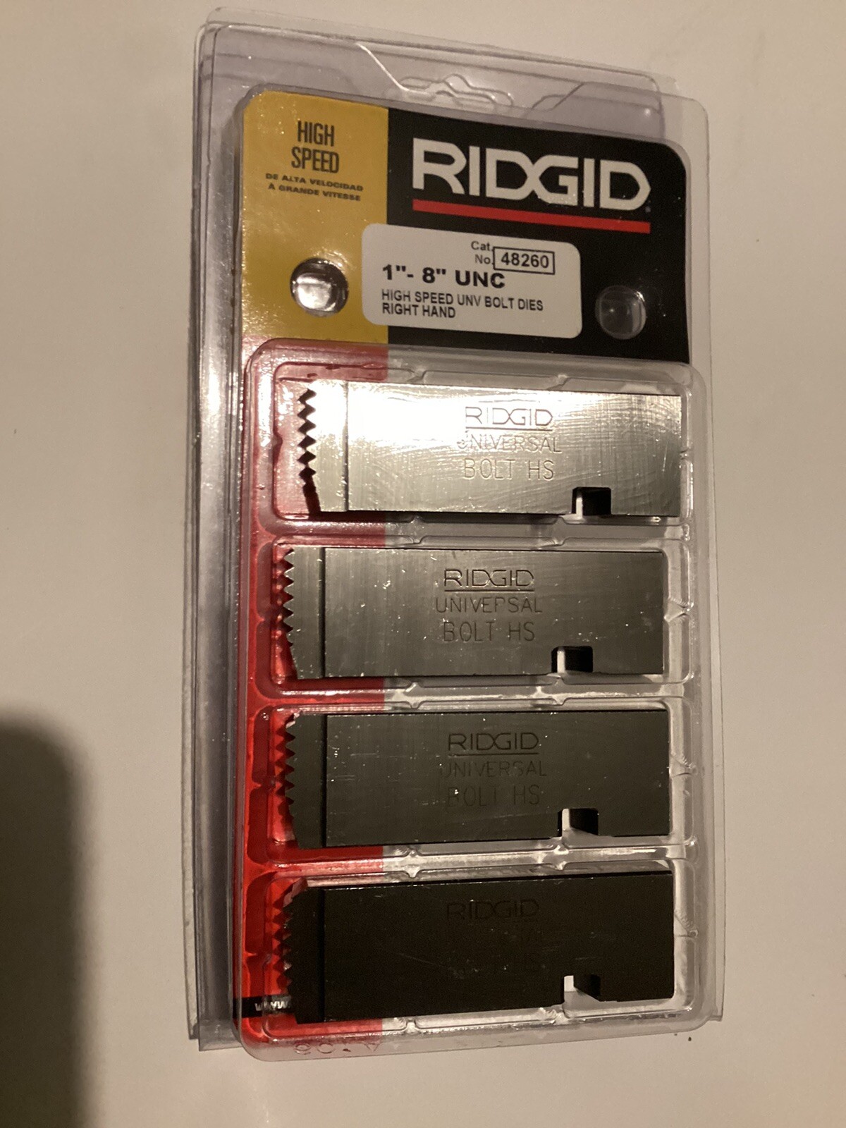 RIDGID 48260 1 in Bolt Die - Silver for sale online | eBay